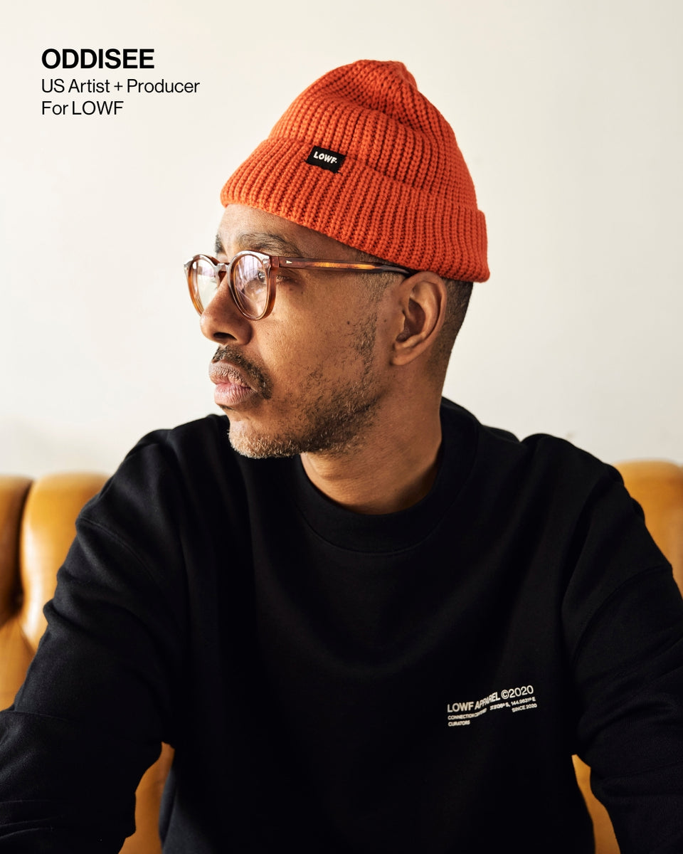 LOWF - Fisherman Logo Beanie - Pumpkin Orange Red – LOWF Apparel