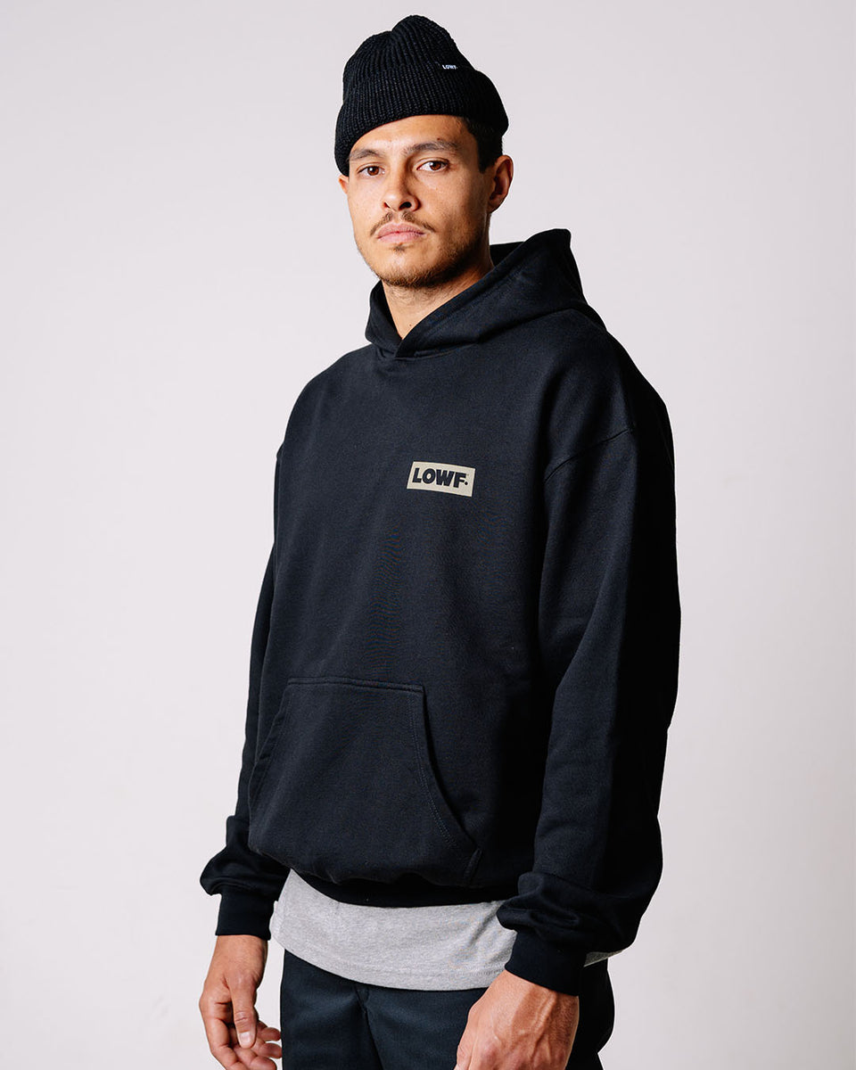 Luxury Box Fit Hoodie in Black - LOWF Apparel