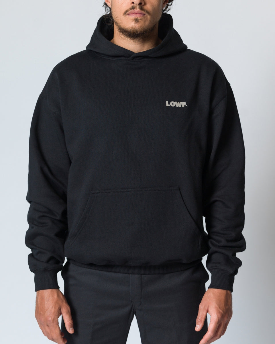Luxury Box Fit Hoodie in Black - LOWF Apparel
